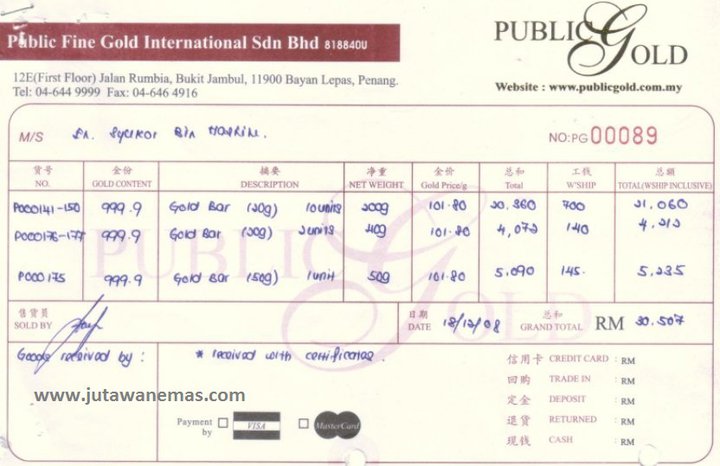 Public Gold Johor: Kenapa kena simpan EMAS?
