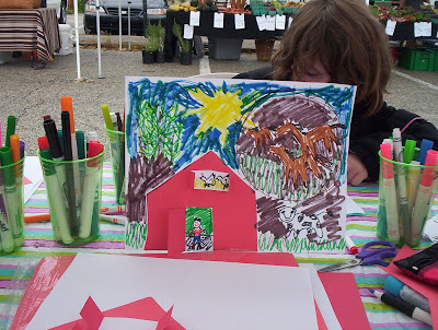 artist victoria o'neill: Kid's Art Activity; Making a Barn