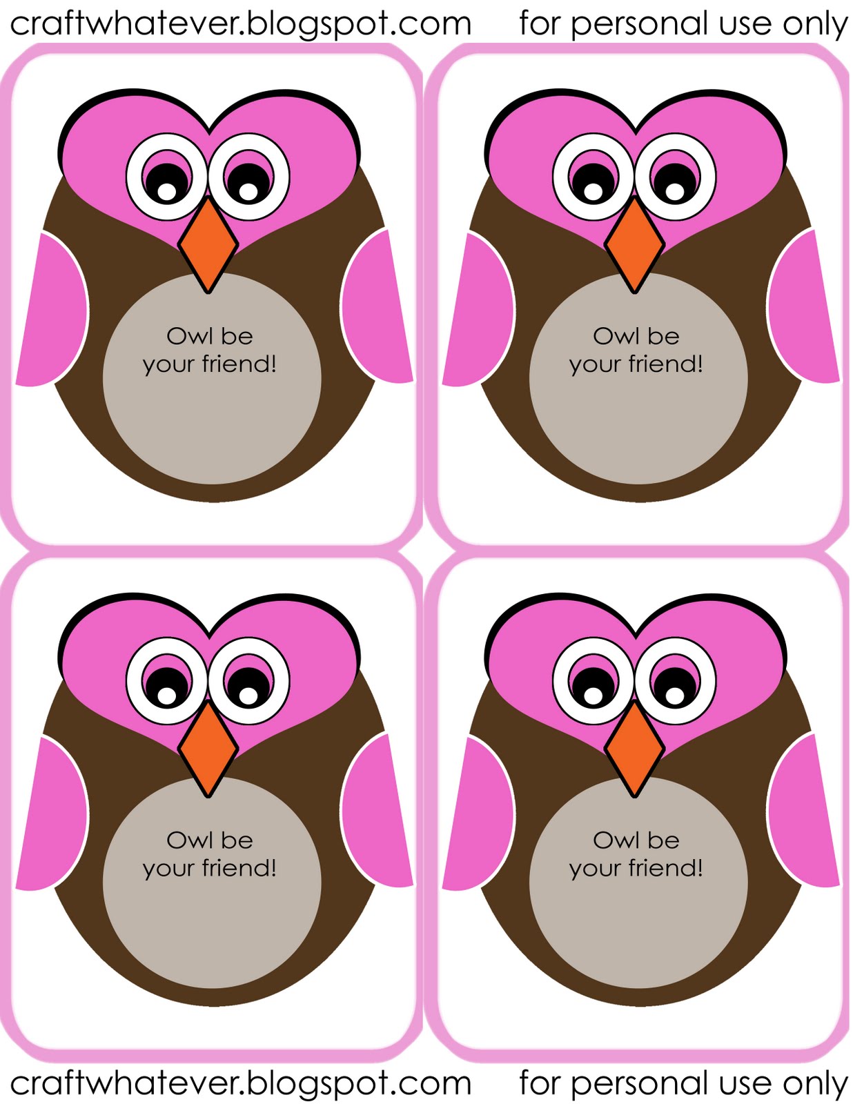 craft whatever: Owl be your Valentine!