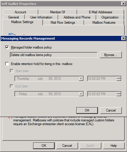 How to Apply a Default Managed Folder Mailbox Policy to All Users in ...