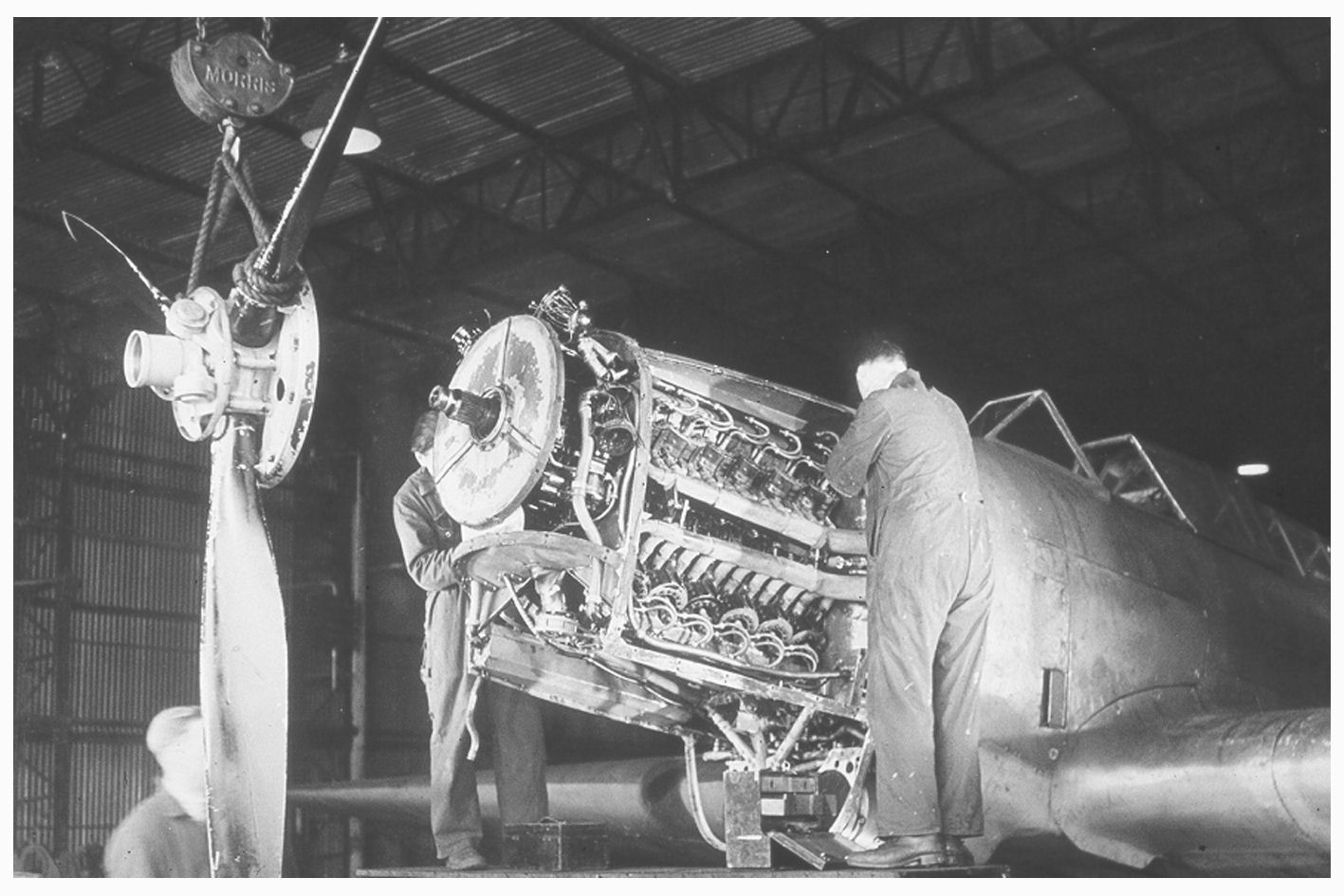 This Is Hucknall: Archive Photo : Rolls Royce Engine