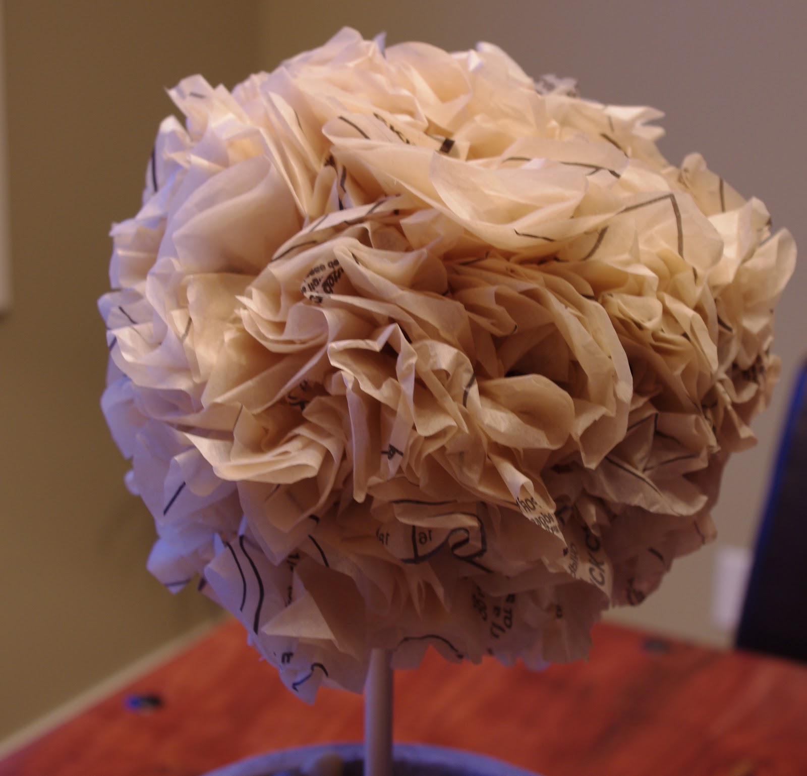 Creative "Try"als: Pattern Tissue Paper Topiary Tree