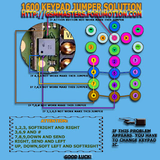 MOBILE PHONE TIPS & TRICKS: Nokia 1600 Keypad Jumper solutions