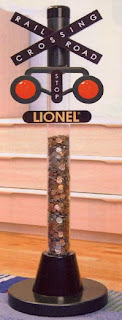Products you have seen on TV: Lionel Railroad Crossing Coin Bank