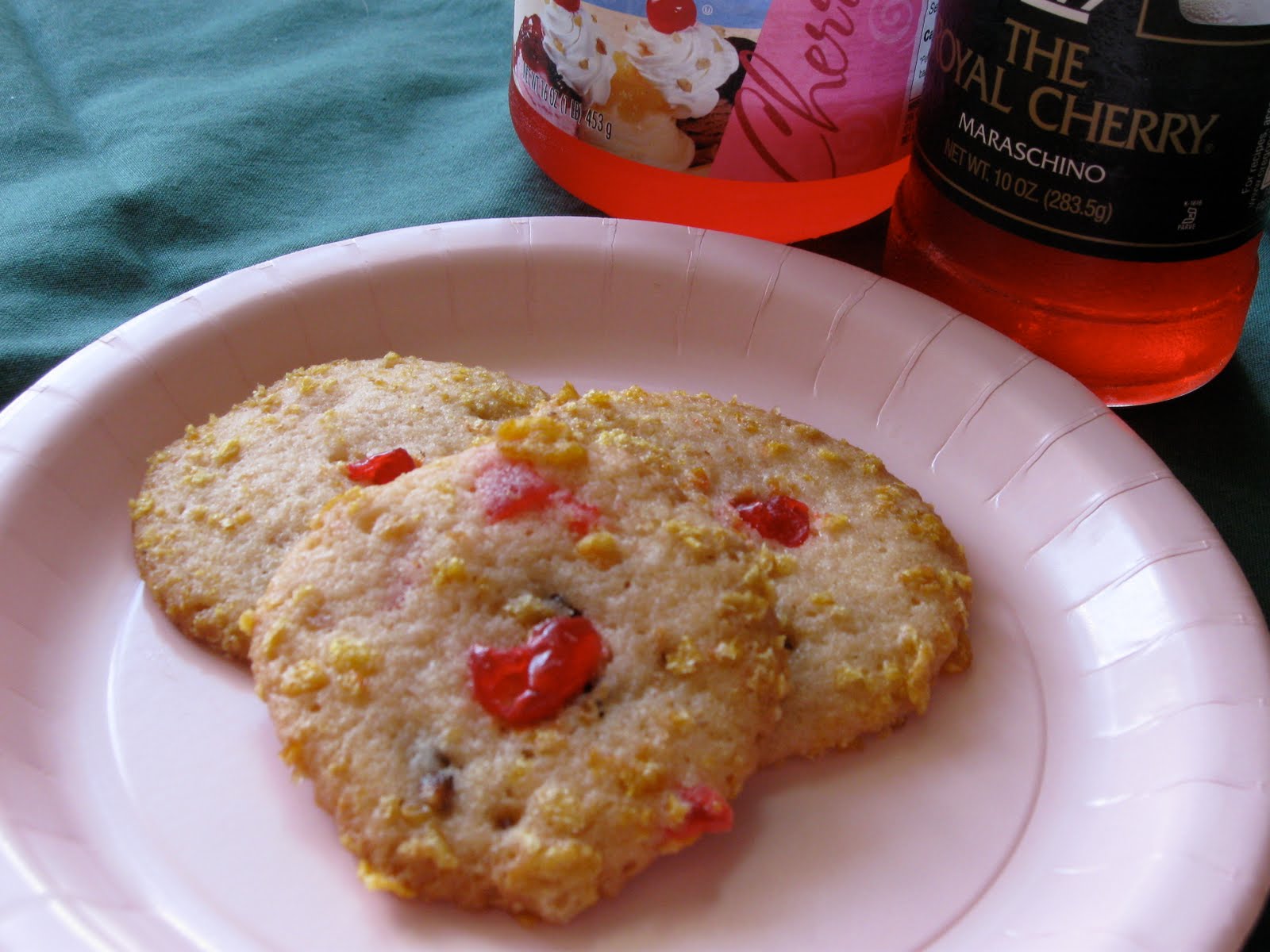 Cattapan's Cookies & Cakes: Cherry Corn Flake Cookies