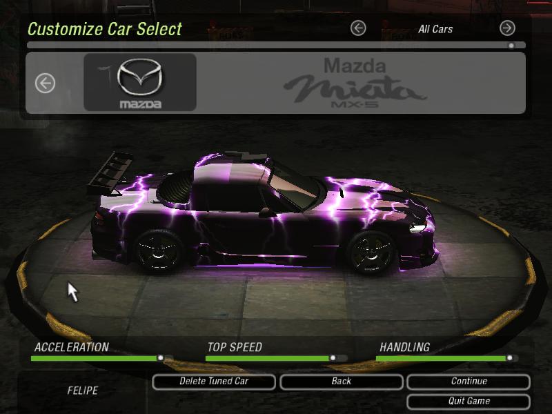 NFS RACING™: Vinyl Mazda Miata NFSU2