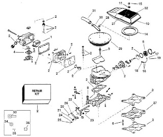 Volvo Penta Carburetor-2V Part Exploded View | Auto Parts Exploded View