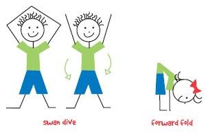 YogaBuddies - Yoga For kids: Pose of the Month - Swan Dive into Forward ...