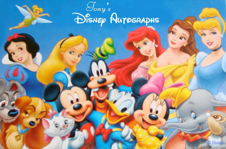 Tony's Disney Autographs: Disney Characters 1
