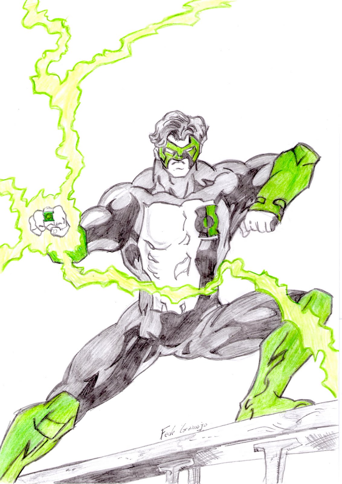 dibujando el kaos: Linterna verde