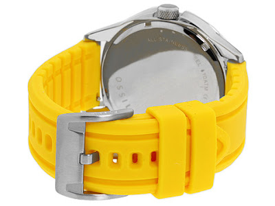 Watch 2 Lurve...: W2L006: FOSSIL YELLOW BAND MEN'S WATCH
