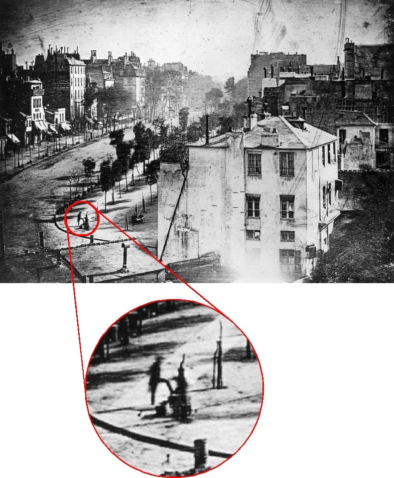 First photograph of a human being