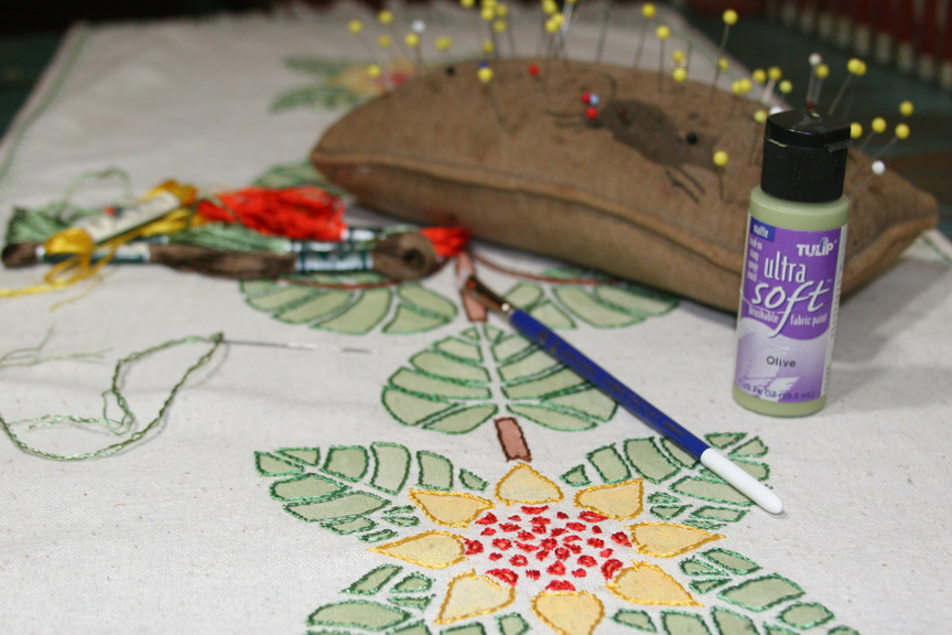 32˙ North Supplies: Christmas Gift Idea: Mixing Painting & Embroidery
