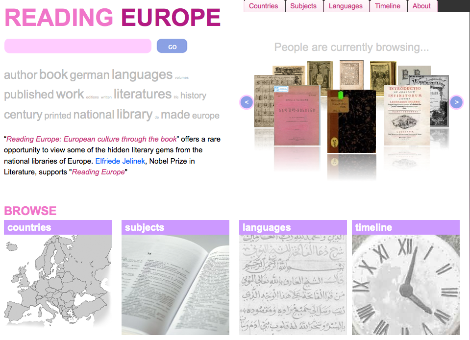 Exemplar: Reading Europe: European culture through the book