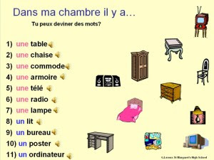 Clase de frances: MA CHAMBRE
