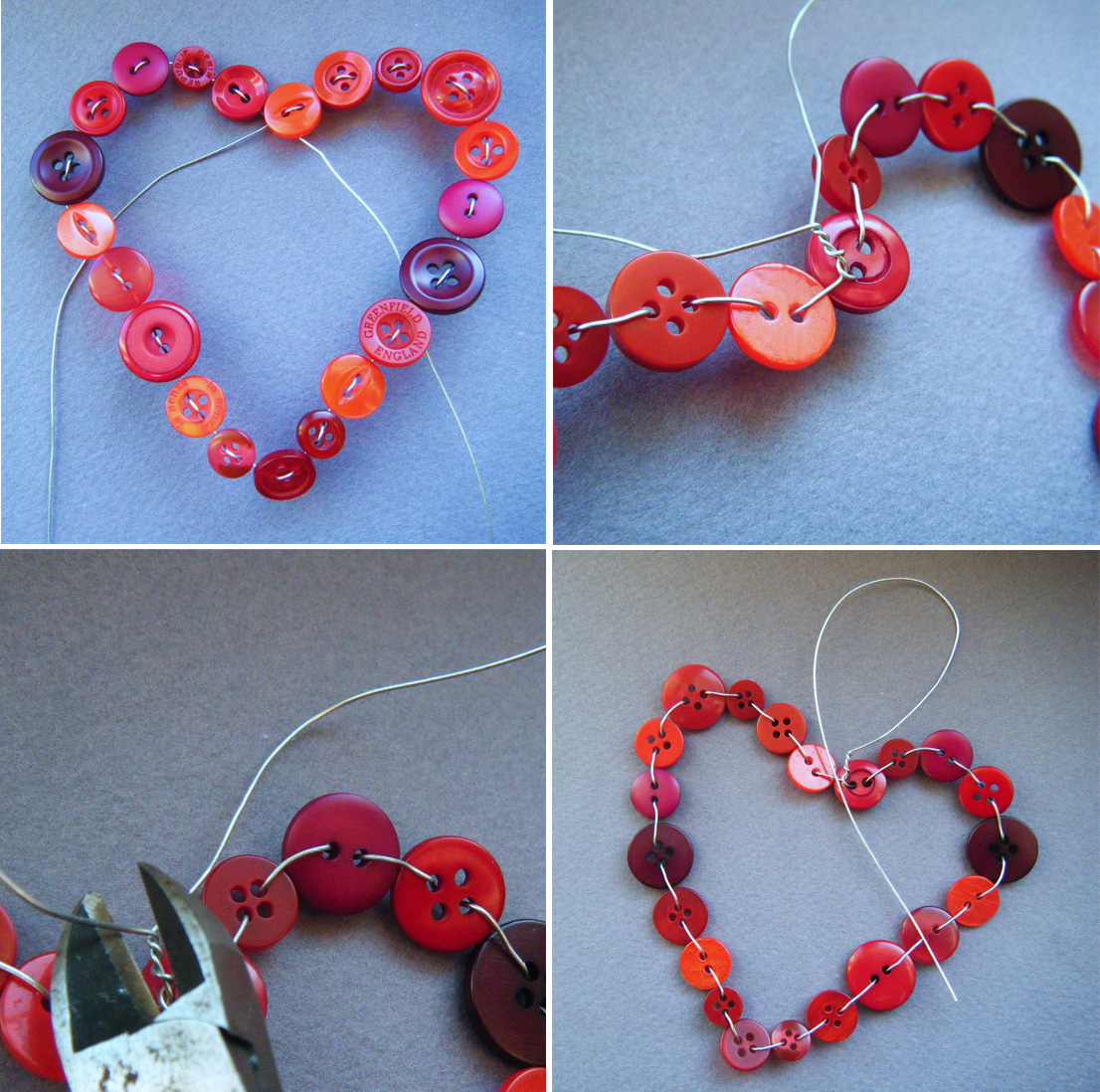 Magpie and Button: Crafty Quickie: Button Heart