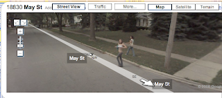 Chuck's Weird World: Girl Flashes Google Street View Crew
