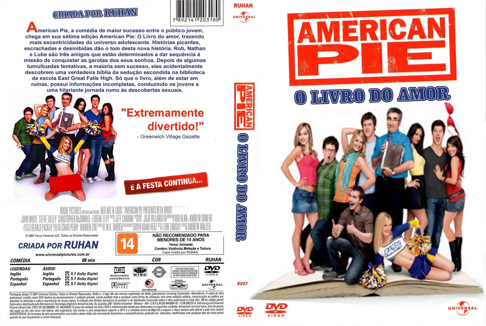 Dc Capas American Pie O Livro Do Amor