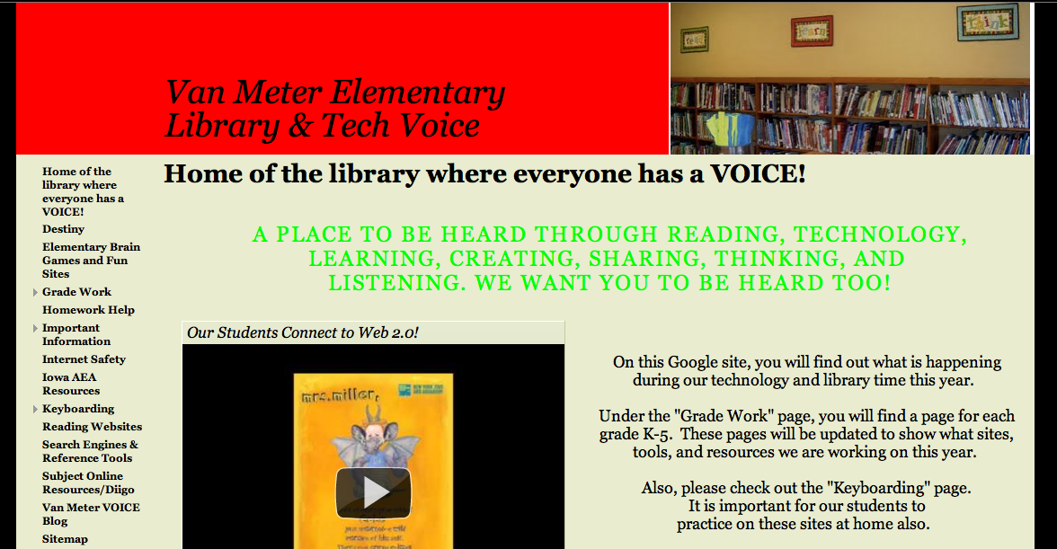 Van Meter Elementary Library VOICE: Announcing the NEW Van Meter ...