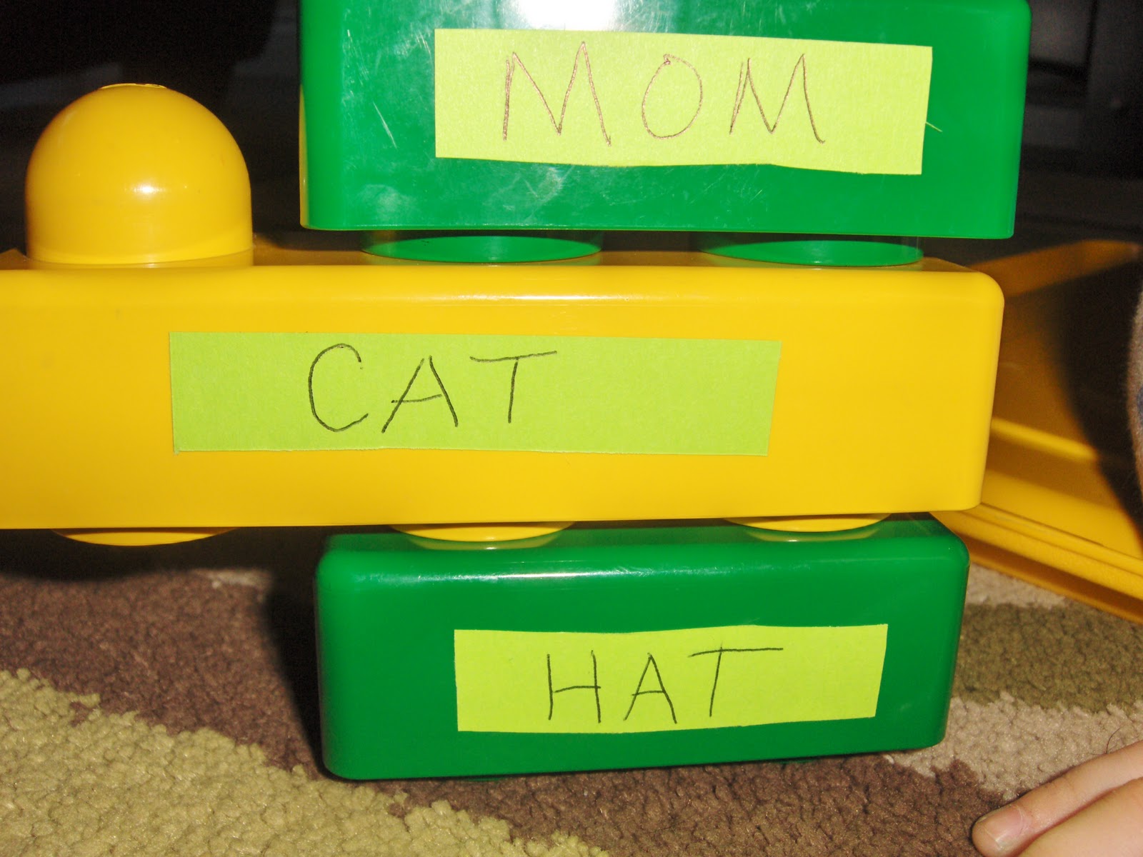 The Activity Mom - Letter Blocks and Word Blocks - The Activity Mom