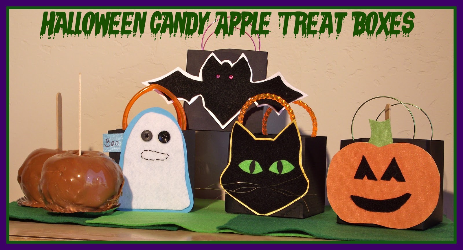 Sara vs. Sarah: Halloween Candy Apple Treat Boxes