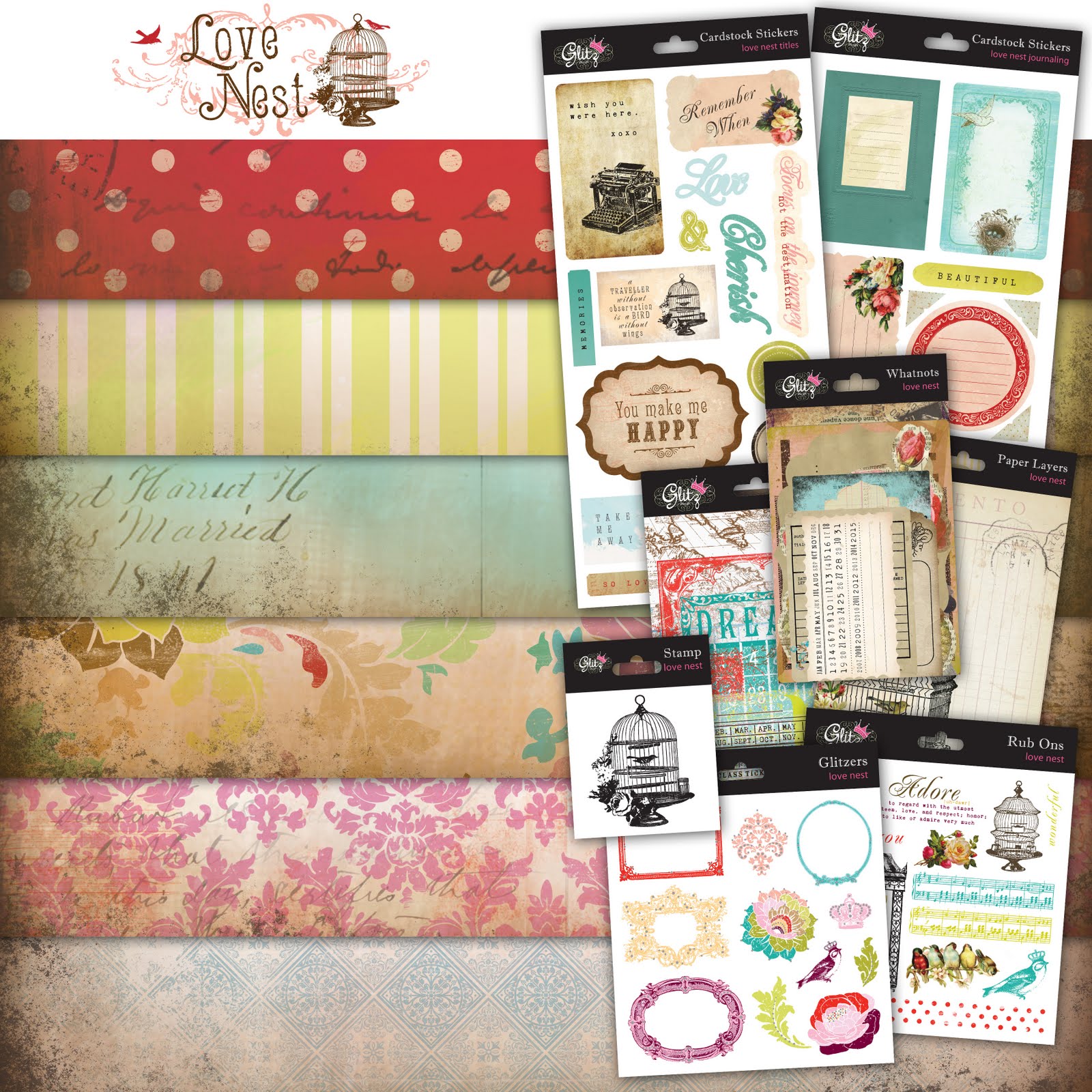 Glitz Design: PEEKS! Two New Glitz collections....