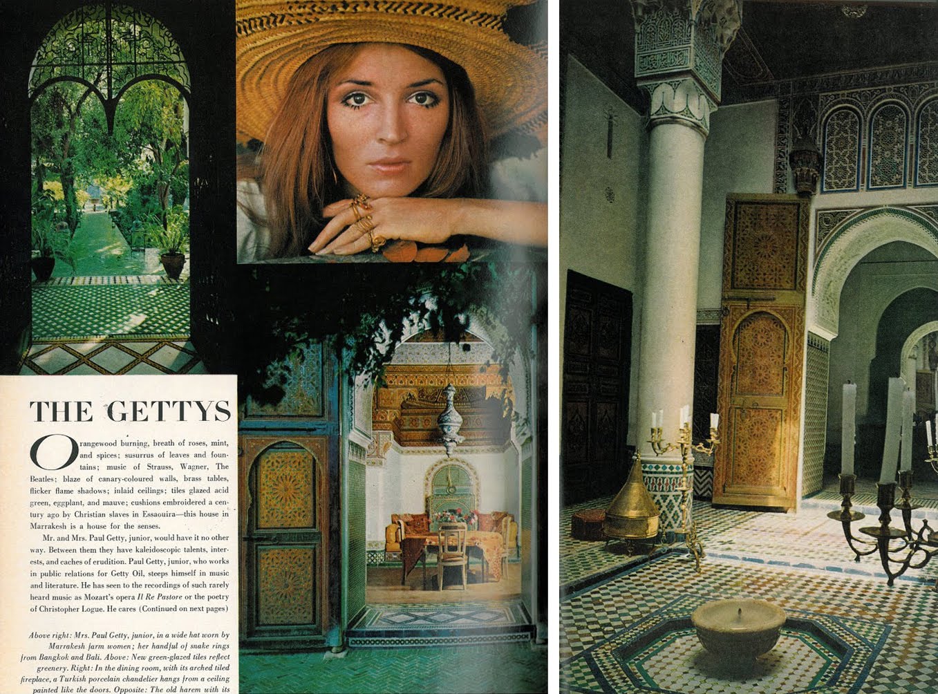 The Polyglot: From the Vogue Archives: Paul & Talitha Getty’s Marrakesh ...