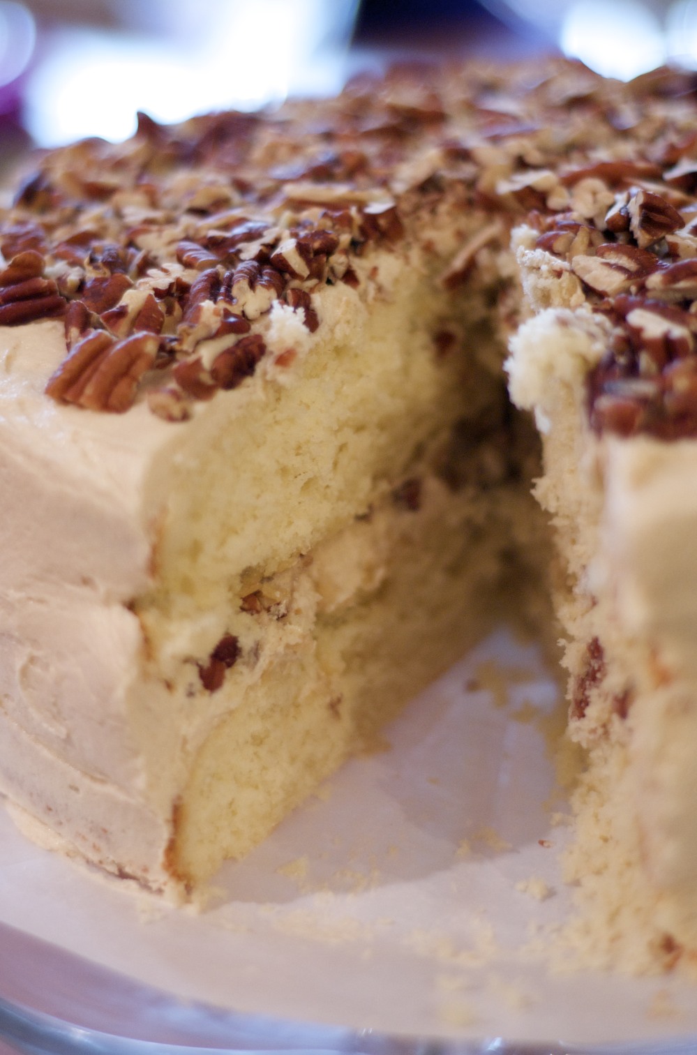 The Ginger Cook: Caramel Pecan Layer Cake