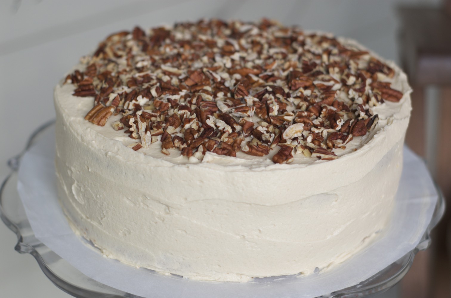 The Ginger Cook: Caramel Pecan Layer Cake