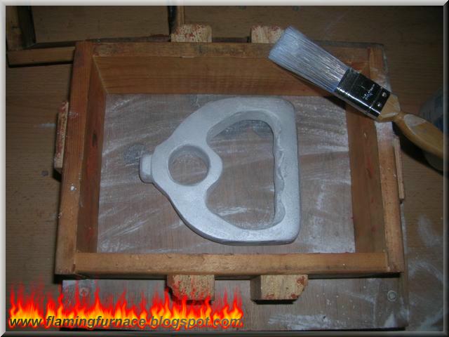 Sand casting aluminum handle ~ Metal casting projects
