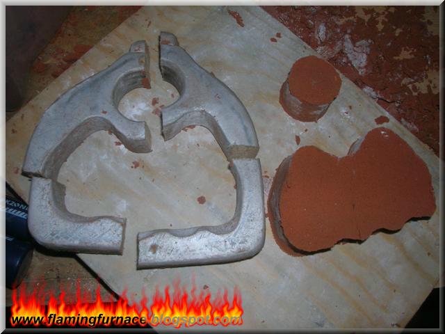 Sand casting aluminum handle ~ Metal casting projects