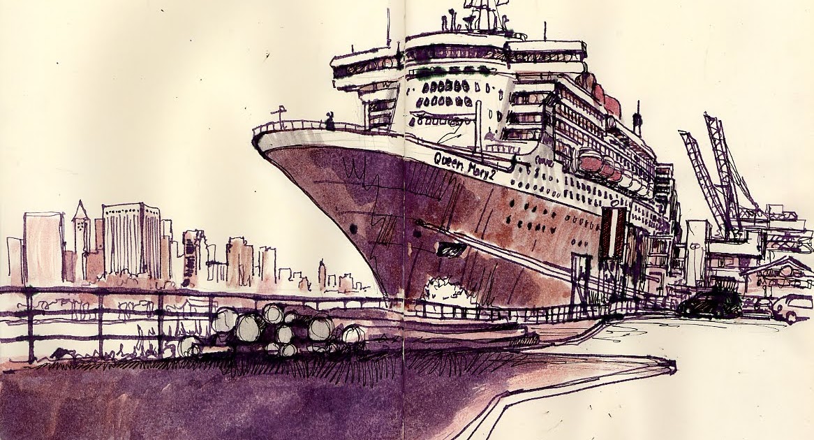 SKETCH OF THE DAY: Queen Mary 2