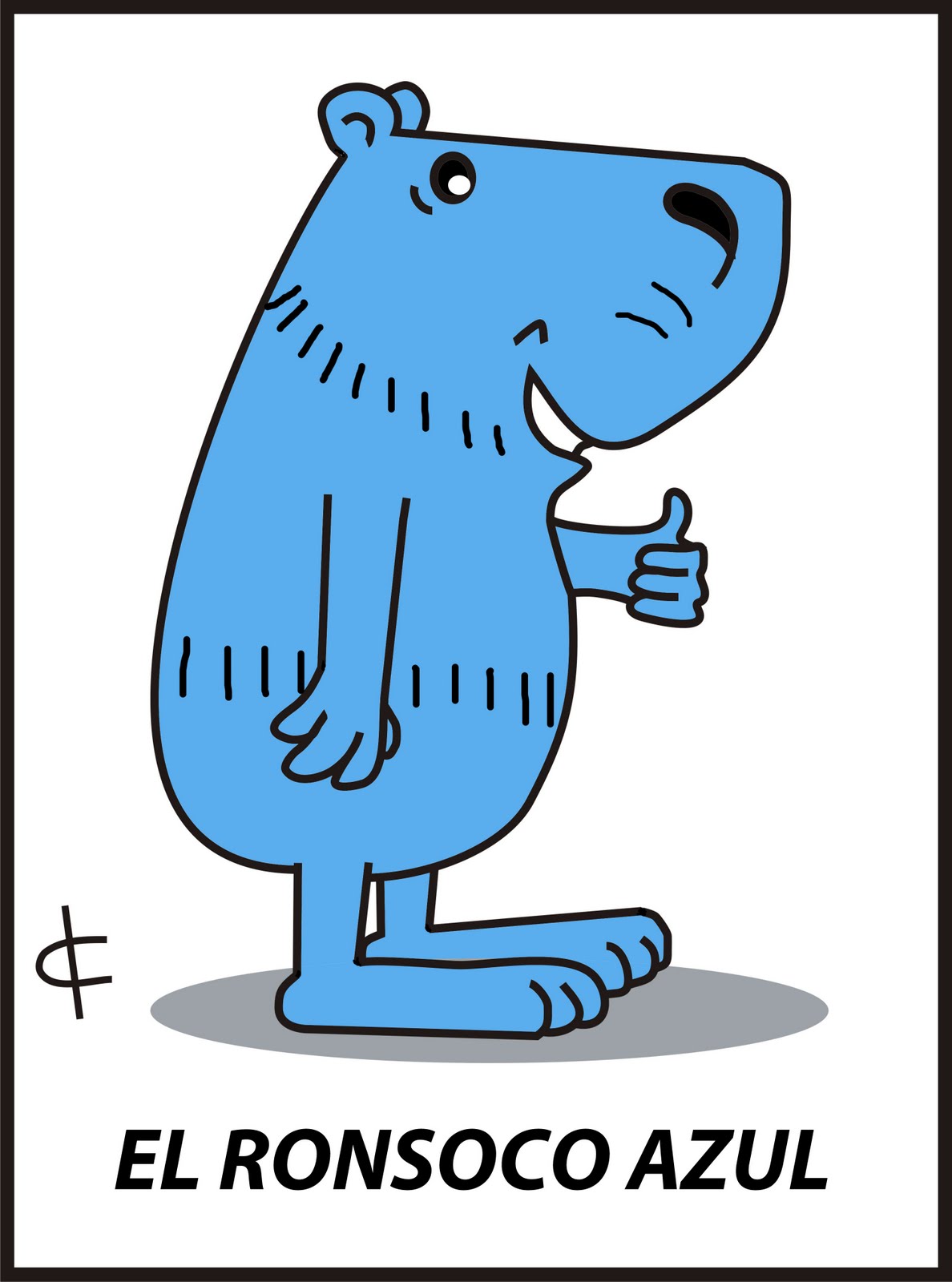 El Ronsoco Azul: Poster del Ronsoco Azul