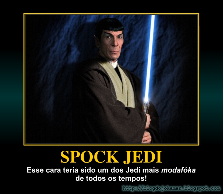 Blog do Jokaman: Poster: Spock Jedi