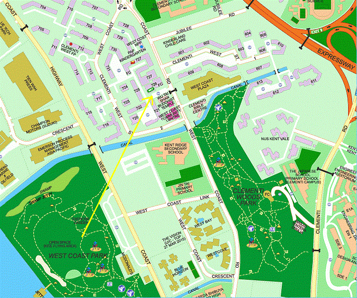Map East Coast Park Singapore