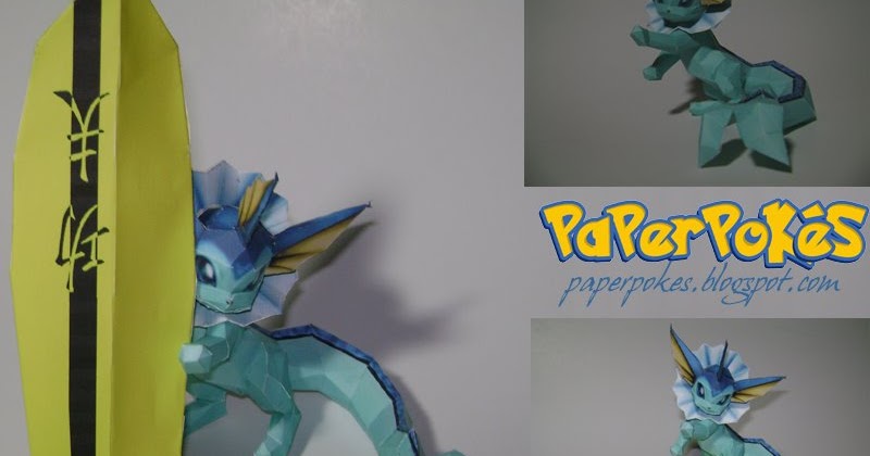 PaperPokés - Pokémon Papercraft: VAPOREON - Pokemon Papercraft