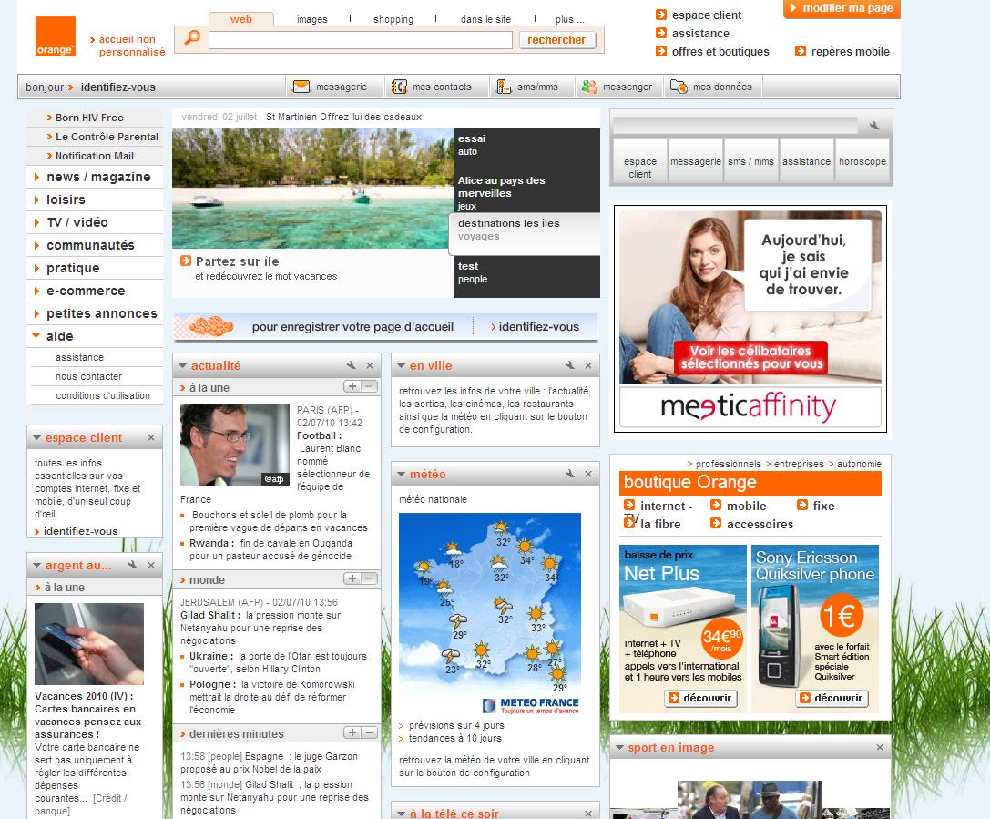 Orange.fr lance son nouveau portail ~ L'alchimie digitale