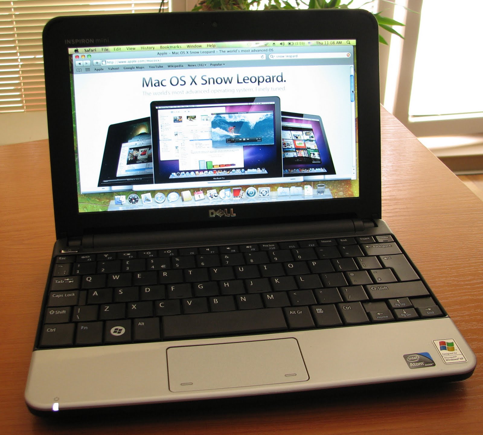 DELL Mini 10v (1011) под MAC OS X Snow Leopard Retail | Retro-PC-Mania ...
