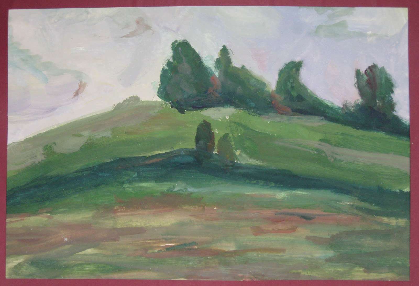 Aura: Malba zátiší temperou, painting by tempera