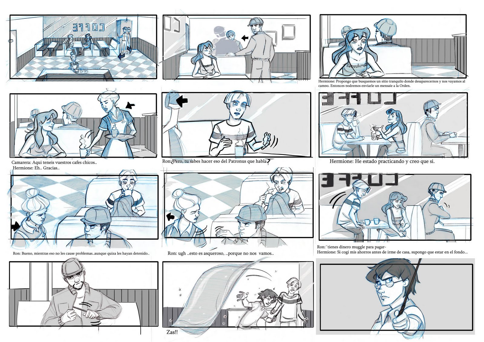 Lidia ´s Mont Parnasse: Story Panel 3