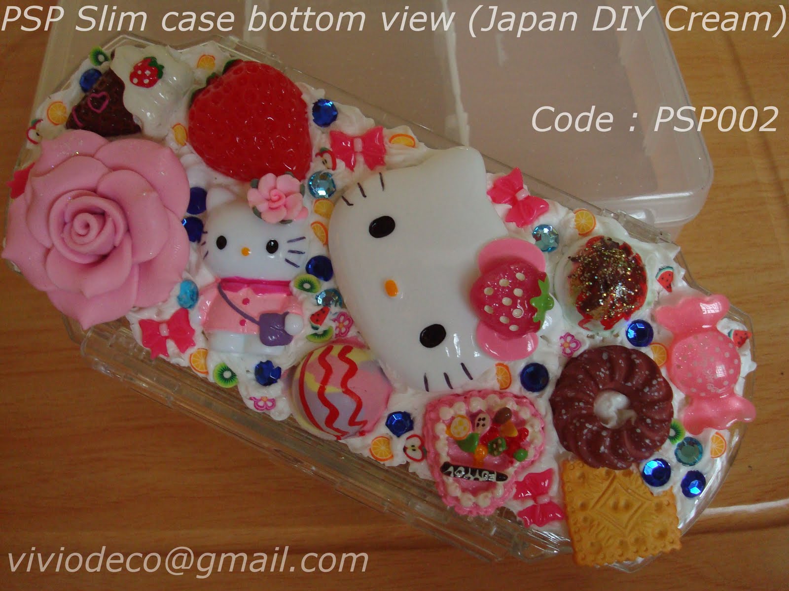 Viviodeco: PSP Slim Case with new cream design (PSP002)