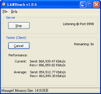 有免費軟體真好: LANBench 1.0.6 網路效能測試工具