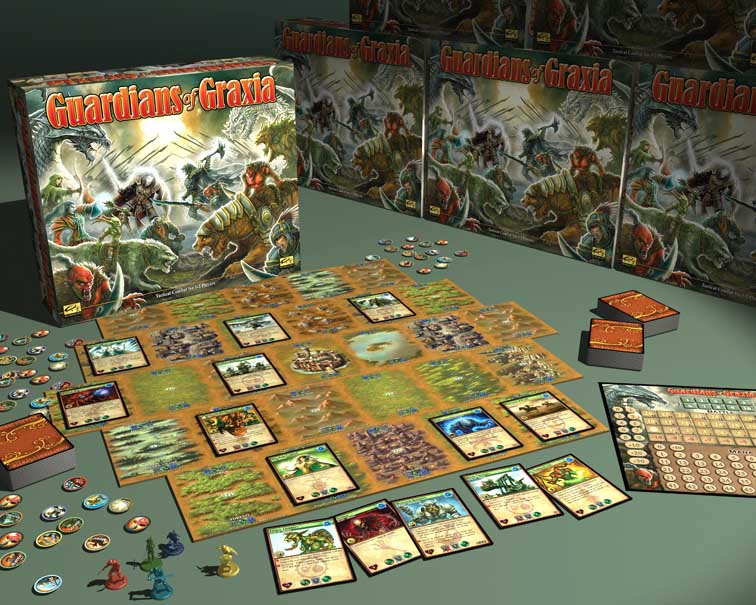 Drake's Flames: Board Game Review - Guardians of Graxia