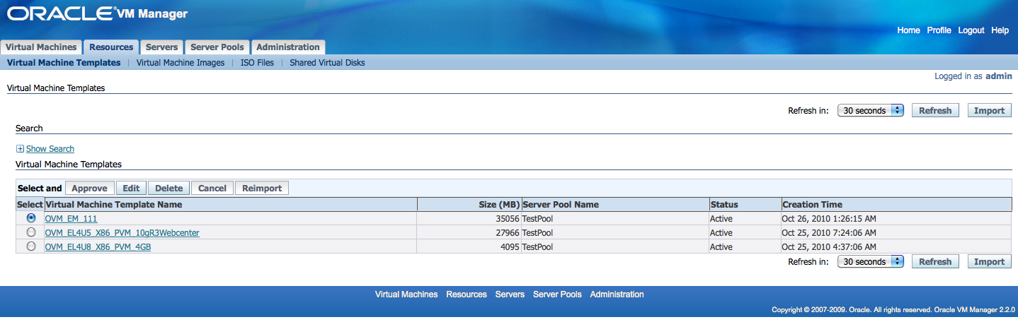 Johan Louwers - Tech blog: Oracle VM import template
