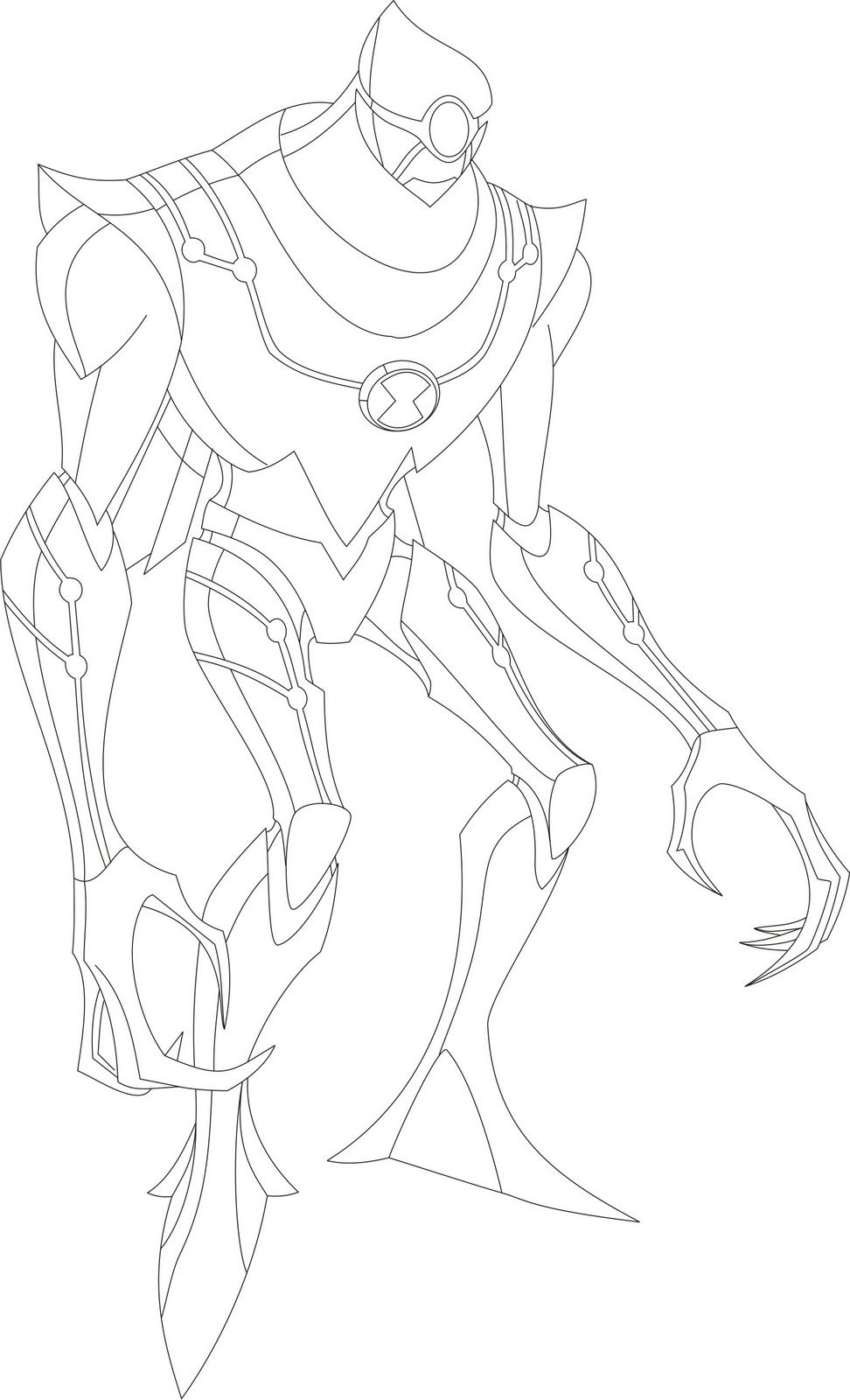 Ben 10 omnitrix coloring pages - picsadams