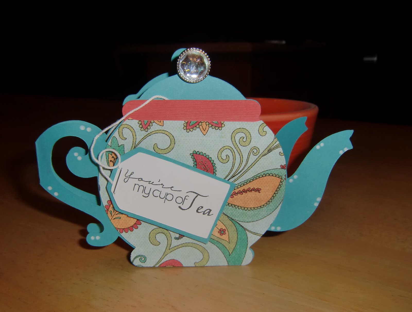 Scrappy Critters: Teapot Shape Card with "brand new" stamps from ...
