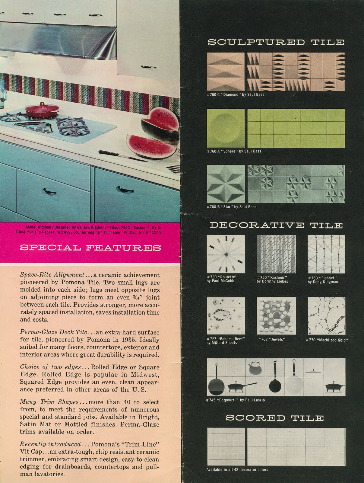 The Designer's Notebook: Pomona Tile Brochure (tile week )