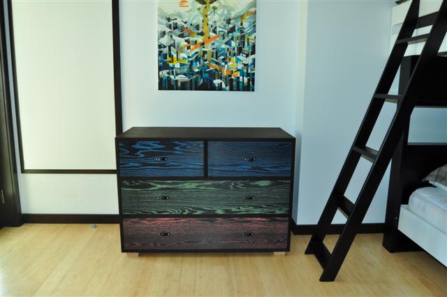 pdwoodworking: Four drawer roasted red oak chest, finished