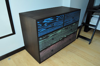 pdwoodworking: Four drawer roasted red oak chest, finished