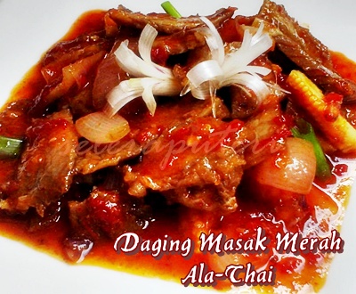 Daging Masak Merah Ala-Thai - Singgahsana Kitchen